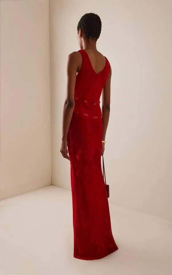 Bernadette Camille Velvet Maxi Dress