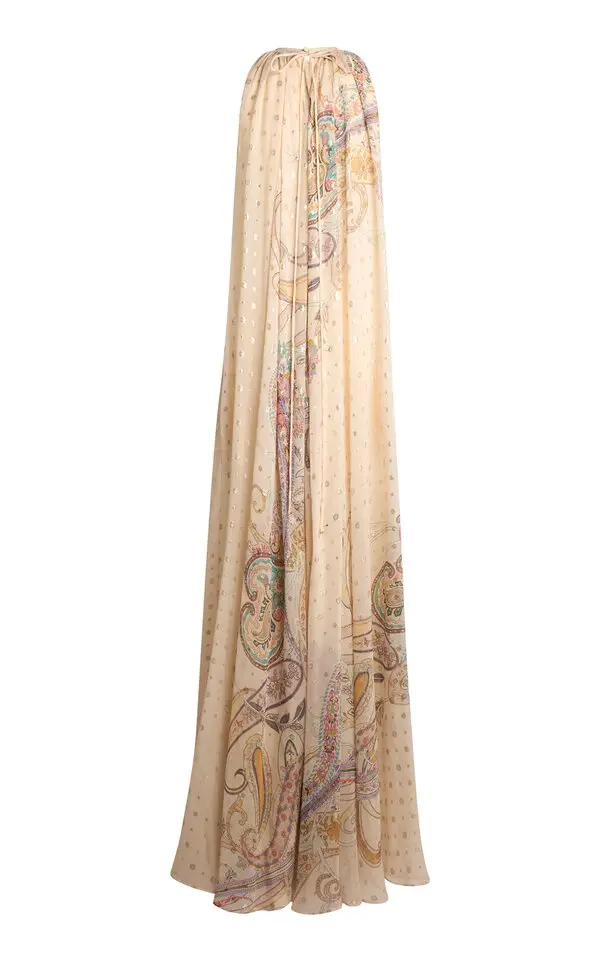 Etro Patterned Silk-blend Maxi Dress