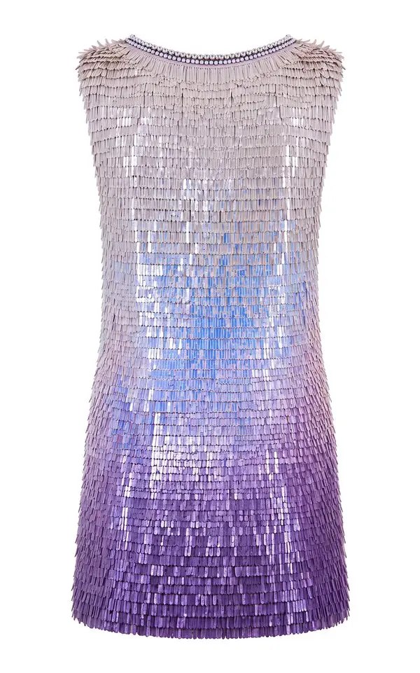 LA FUORI Iridescent Aura Mini Dress - Multi