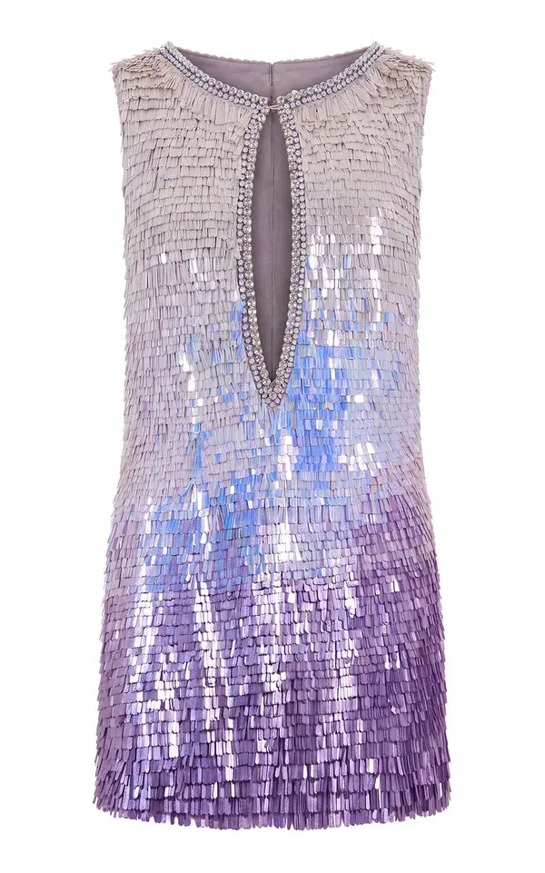 LA FUORI Iridescent Aura Mini Dress