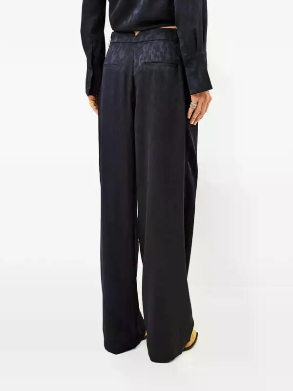 Ba&sh Heloy Jacquard Straight-leg Trousers