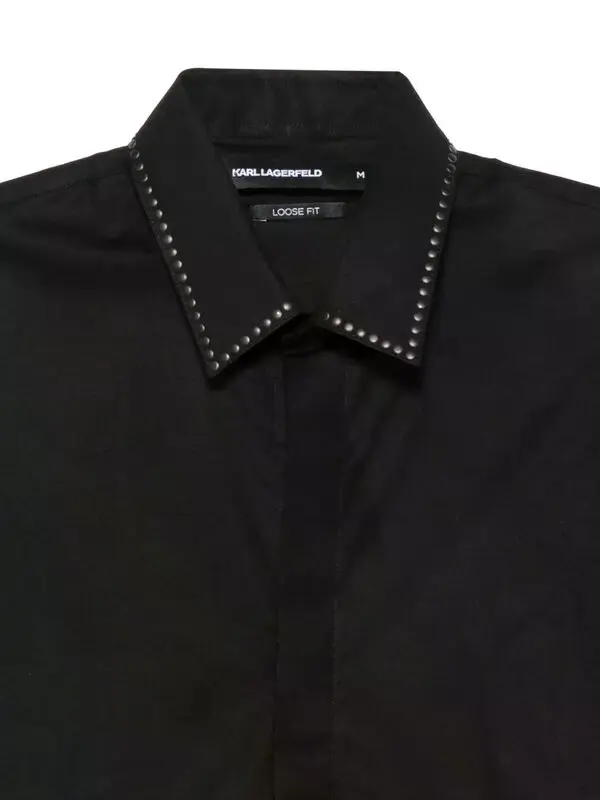 Karl Lagerfeld Stud-embellished Loose Fit Shirt
