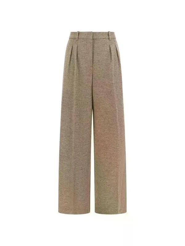 CIRCOLO 1901 Chevron-pattern Pleated Trousers