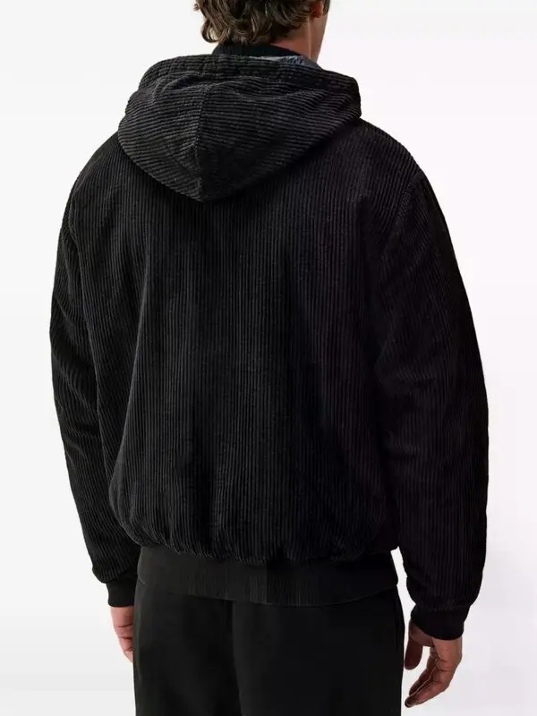 C.P. COMPANY 350 Corduroy Hooded Lens Padded Sweatshirt