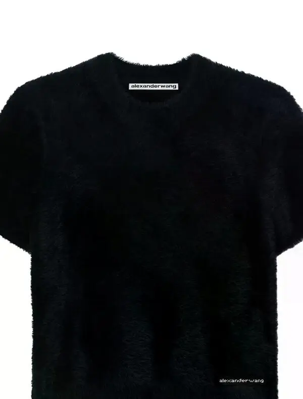 Alexander Wang Textured Chenille Crewneck Pullover