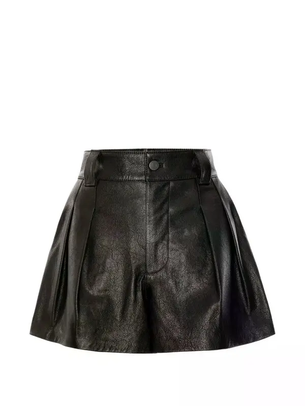 FRAME Leather Shorts