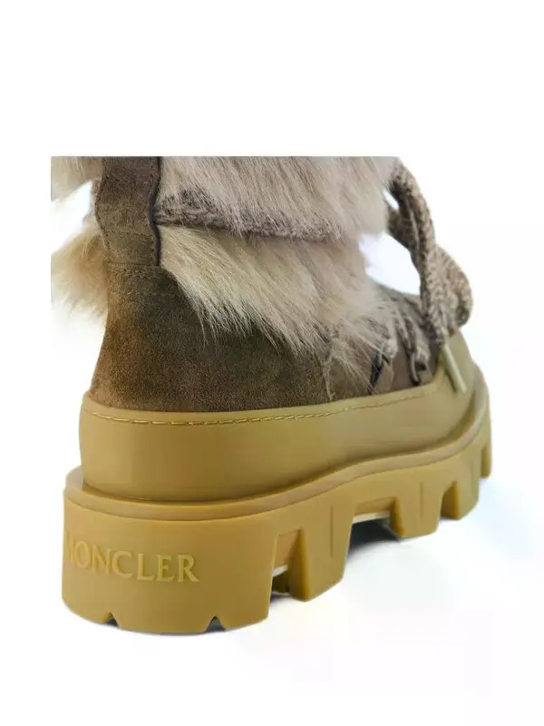 Moncler Peak Après Shearling & Suede Boots