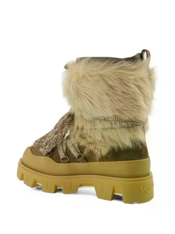 Moncler Peak Après Shearling & Suede Boots