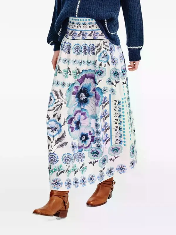 Carolina K Cata Floral-print Maxi Skirt