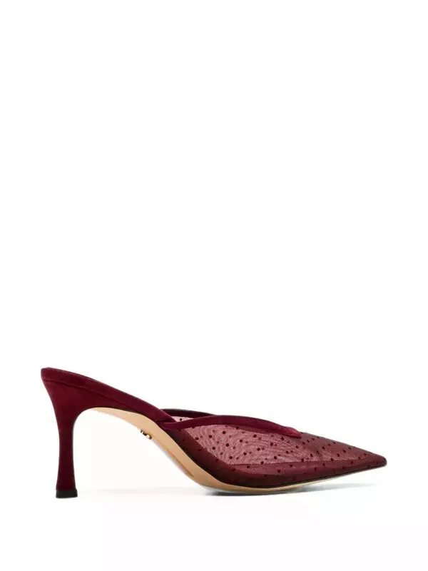 Sam Edelman Margeaux Polka-dot Mesh Mules