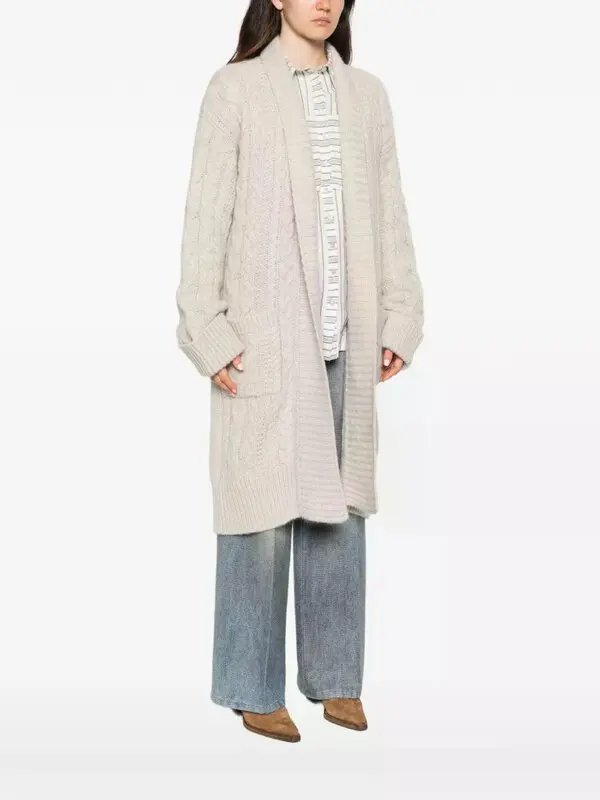 Ermanno Scervino Cable-knit Long Cardigan