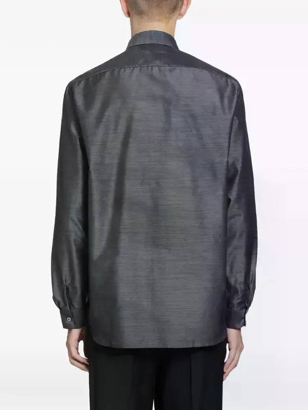 LARDINI Concealed-front Shirt