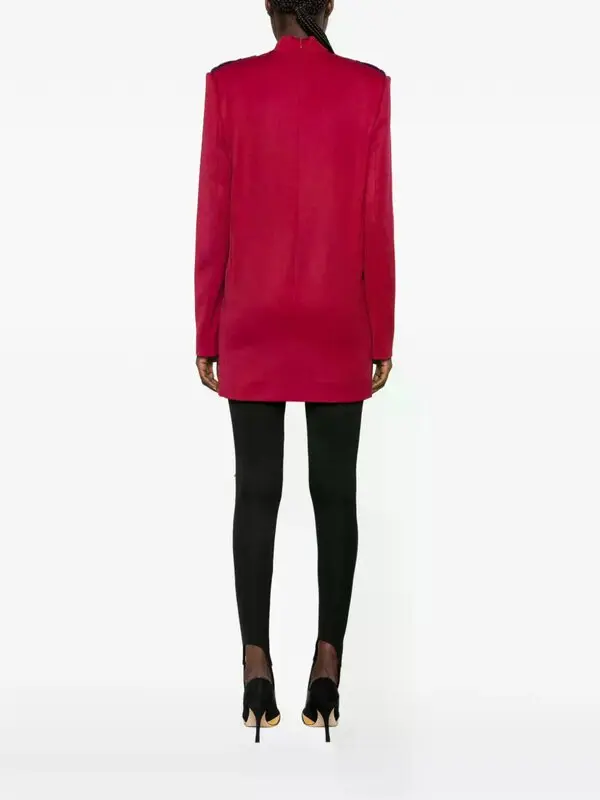 MUGLER Colour-block Epaulette Top