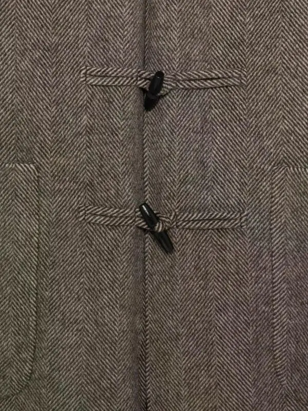 Officine Générale Herringbone Toggle-fastening Coat
