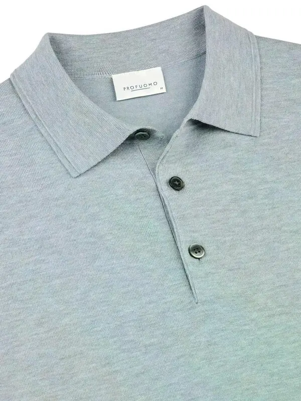 PROFUOMO Fine-knit Polo Shirt