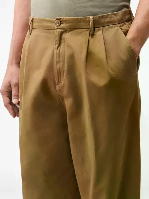 C.P. COMPANY Cotton Gabardine Boxy Pleats Pants