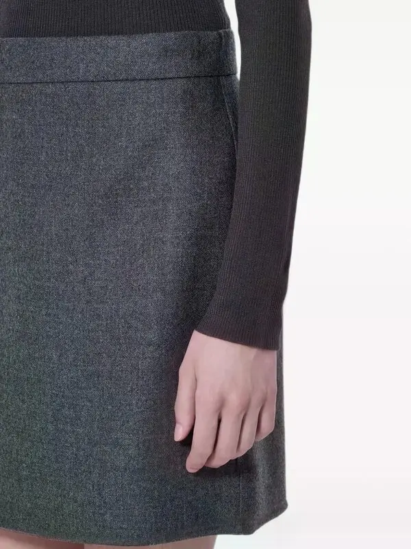 Max Mara Smooth-weave Wool Skirt
