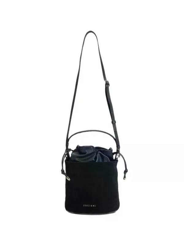 Orciani Her-o Logo-patch Suede Bucket Bag