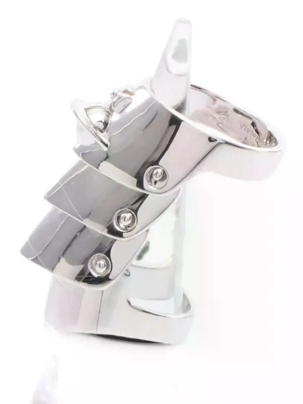 VIVIENNE WESTWOOD Armour Engraved-logo Ring