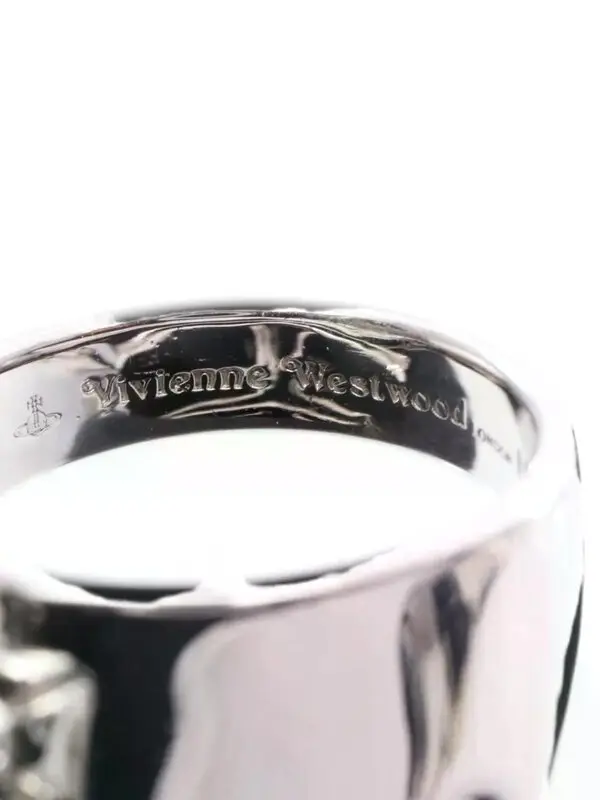 VIVIENNE WESTWOOD Armour Engraved-logo Ring