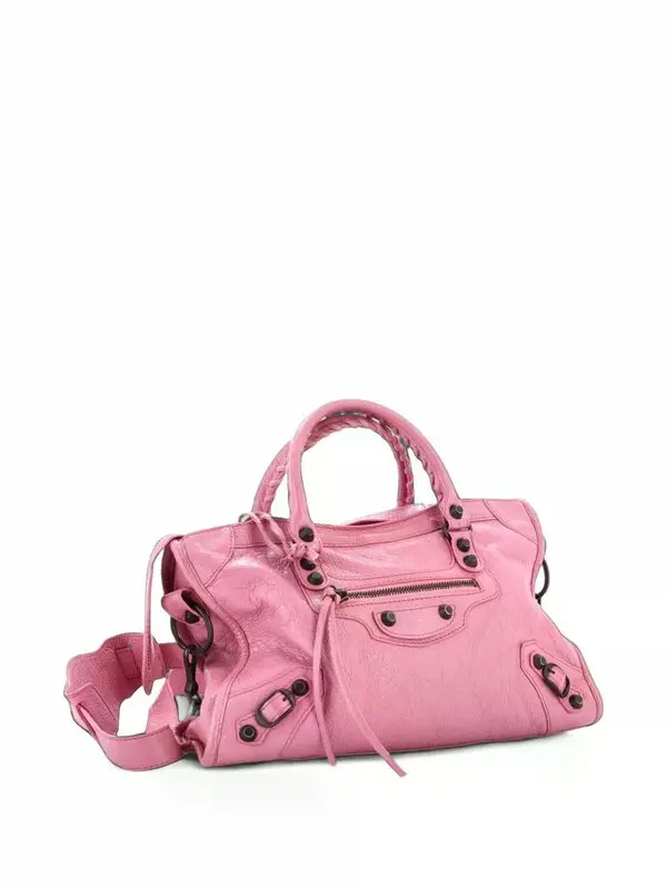 Balenciaga City Classic Studs Bag Leather Small Satchel