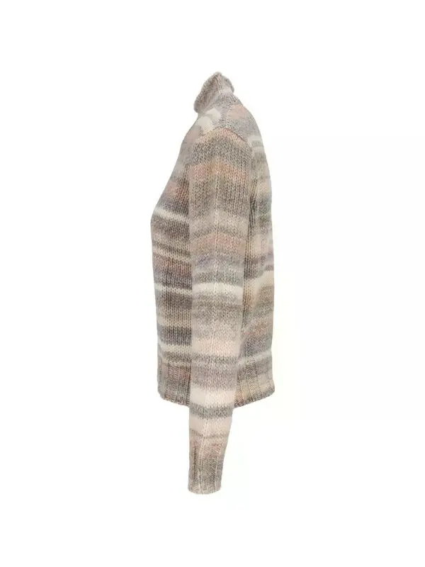 KANGRA Striped Turtleneck Sweater