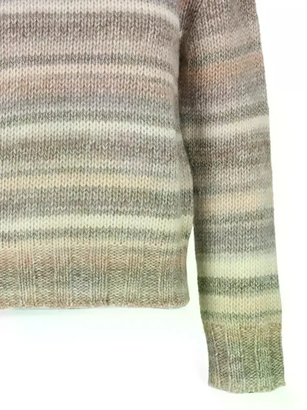 KANGRA Striped Turtleneck Sweater