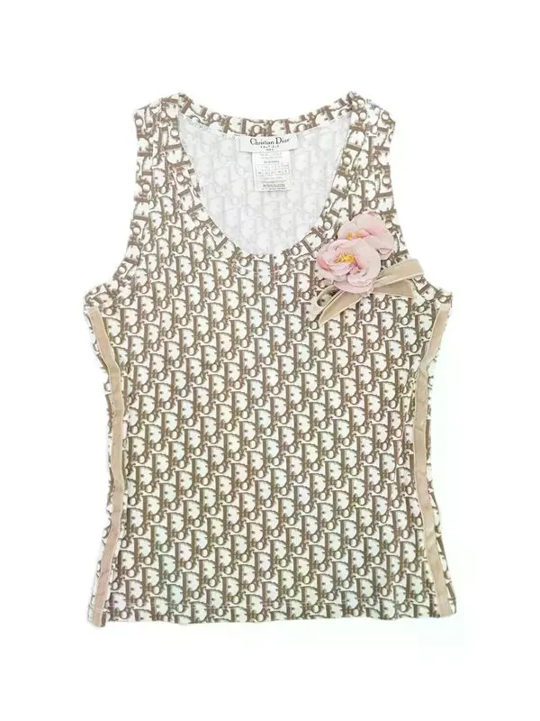Dior 2005 Trotter Tank Top - White