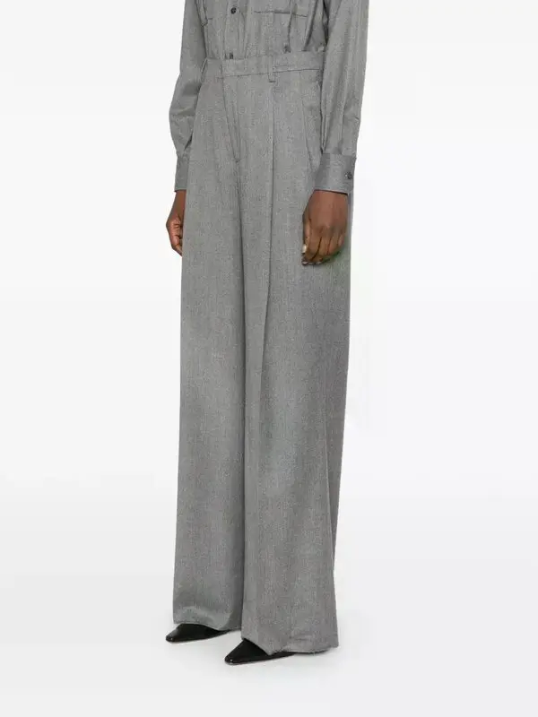Tagliatore Pleated Wide-leg Trousers