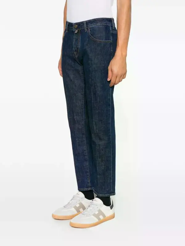 JACOB COHЁN Scott Slim-fit Cropped Jeans - Blue