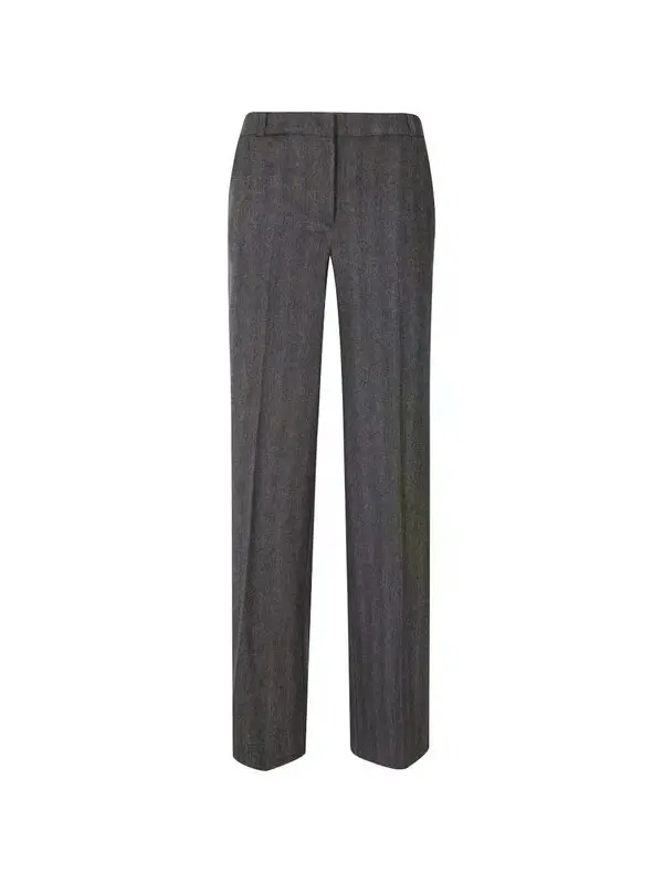 KILTIE Pinstripe-pattern Pressed-crease Trousers