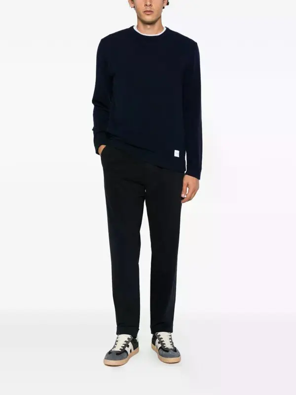 DANIELE FIESOLI Crew-neck Logo-patch Sweater