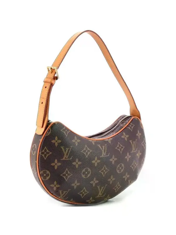 LOUIS VUITTON Croissant Handbag Monogram Canvas Pm Hobo Bag