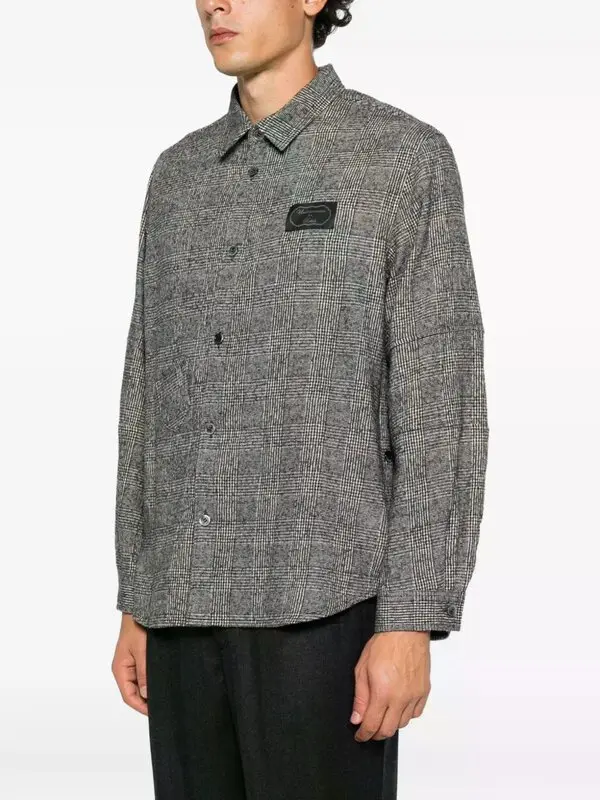 Undercover Prince Of Wales Check Logo-patch Shirt
