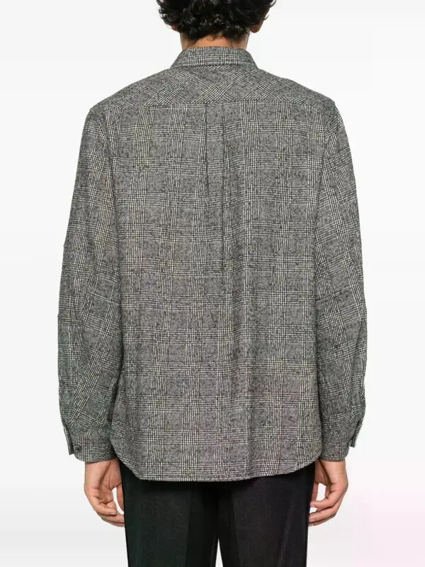 Undercover Prince Of Wales Check Logo-patch Shirt