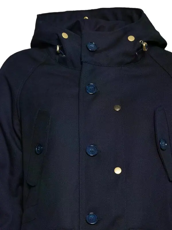 EQUIPE '70 Raglan-sleeve Hooded Parka Coat