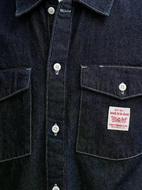 LEVI'S Contrast-stitch Denim Shirt