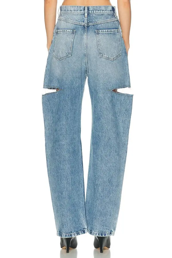 MAISON MARGIELA Cut Out Barrel Leg In Blue