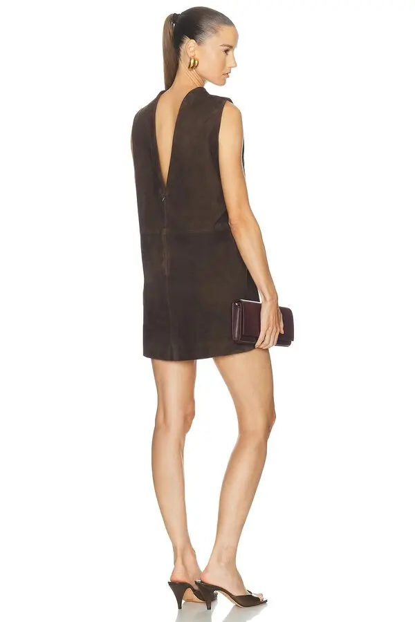 SRG Mona Suede Dress - Chocolate
