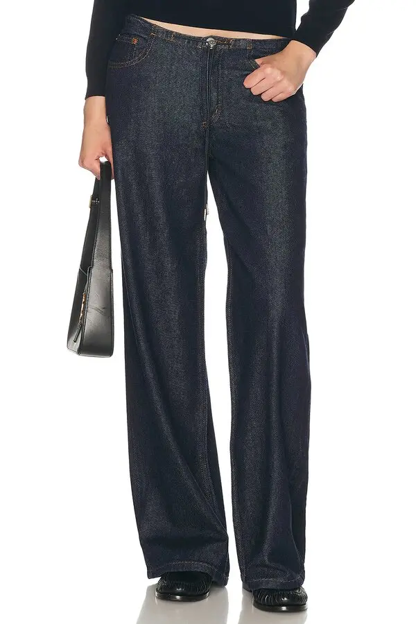 Still Here Cool Wide Leg In Blue - Cloud Indigo