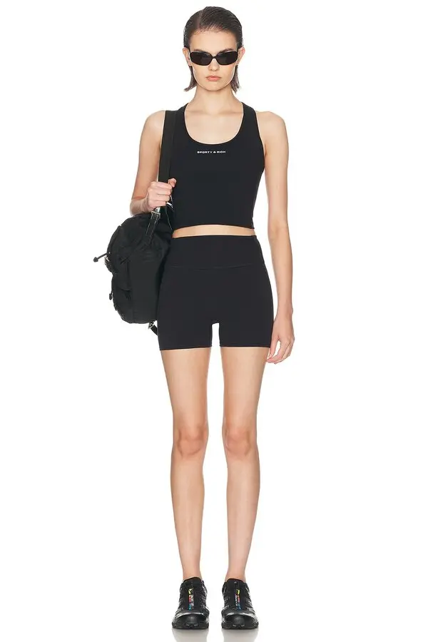 Sporty & Rich Bold Logo Sports Tank Top
