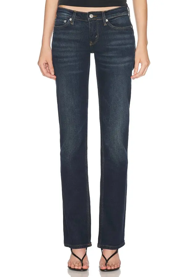 RE/DONE Lean Jean In Blue - Barely Worn