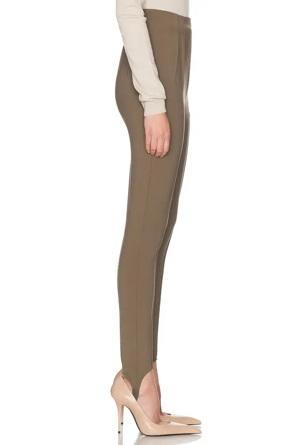 MUGLER High Waist Legging In Tan