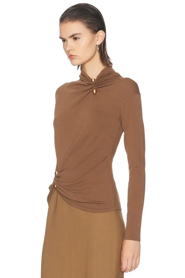 Cult Gaia Callie Top In Brown