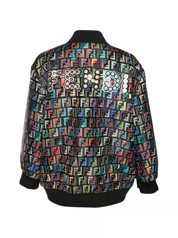 Fendi Fun Fair Ff-jacquard Bomber Jacket
