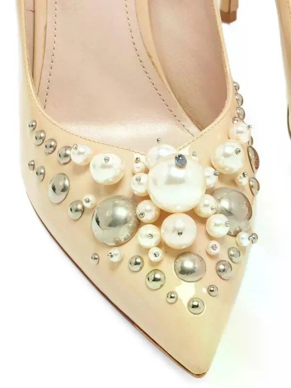 Miu Miu Embellished Heeled Pumps