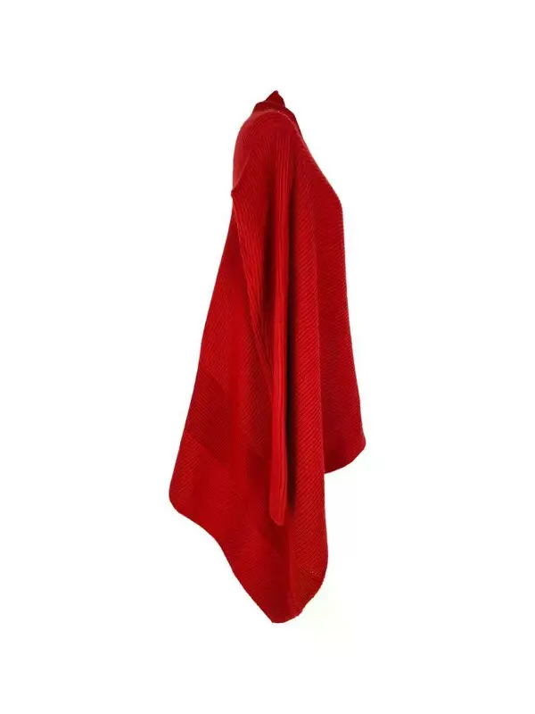 Rick Owens Ribbed-knit Cape Sweater