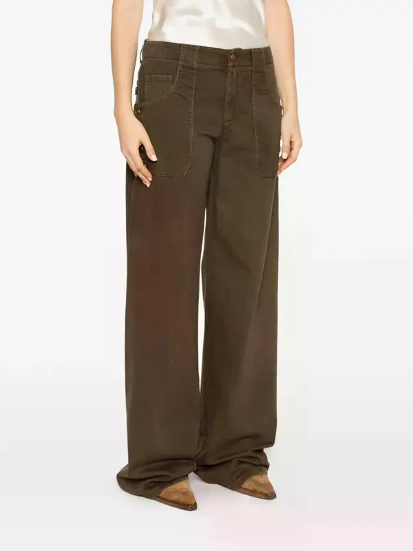 Ermanno Scervino Button-detail Wide-leg Trousers