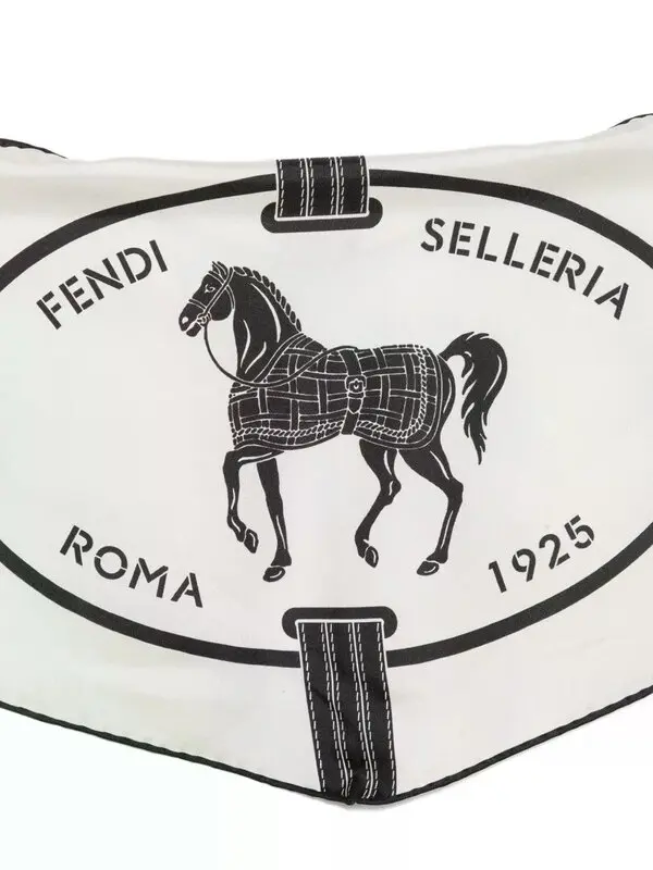 Fendi Selleria Horse-print Scarf
