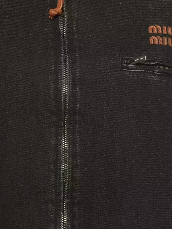 Miu Miu Zip-up Denim Jacket